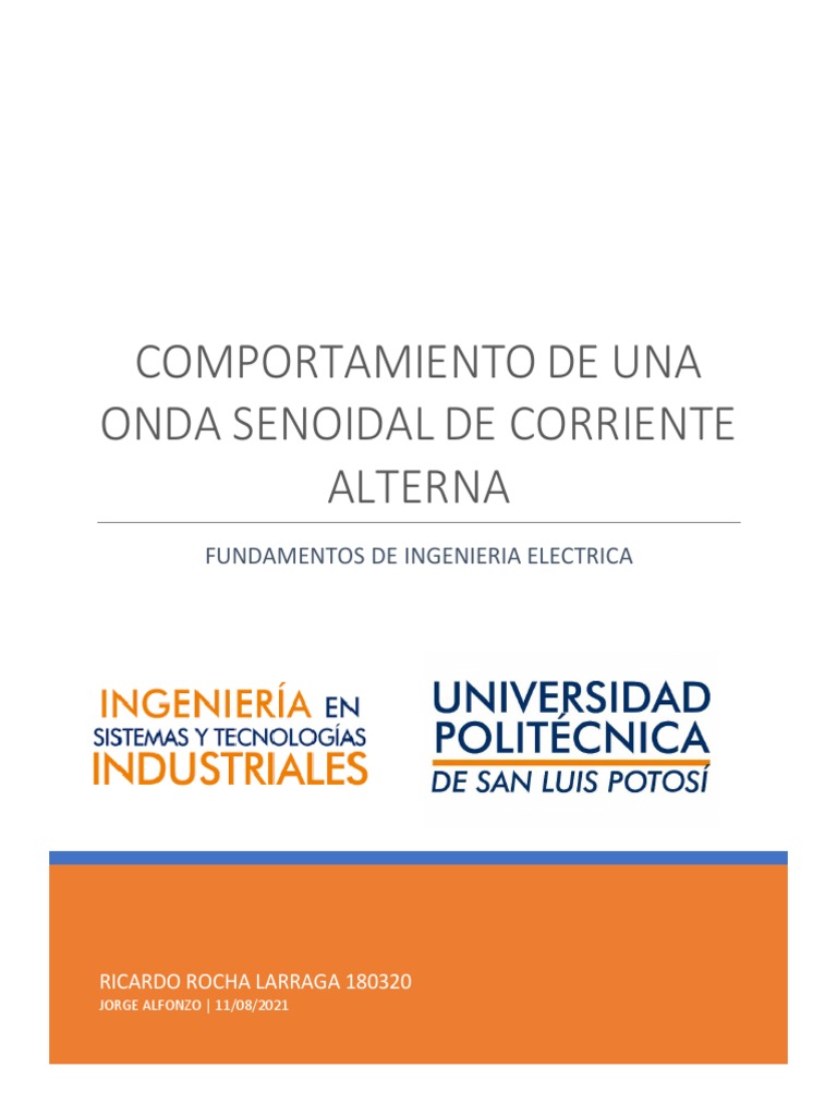 Resumen Onda Senoidal Pdf Corriente Alterna Corriente Eléctrica