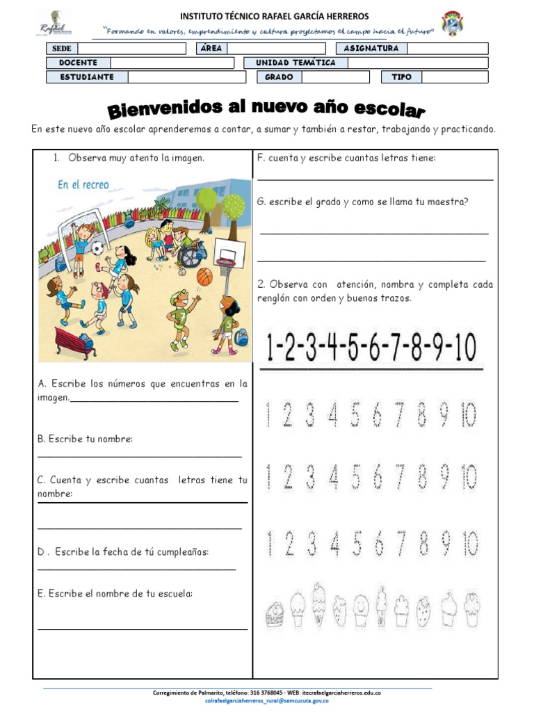 PDF Grado 1 | PDF | Maestros | Color