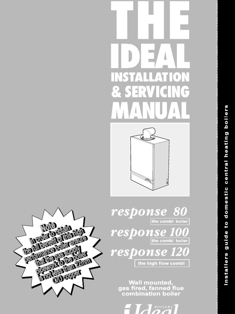 Ideal Response 80 100 120 | PDF | Water Heating | Boiler