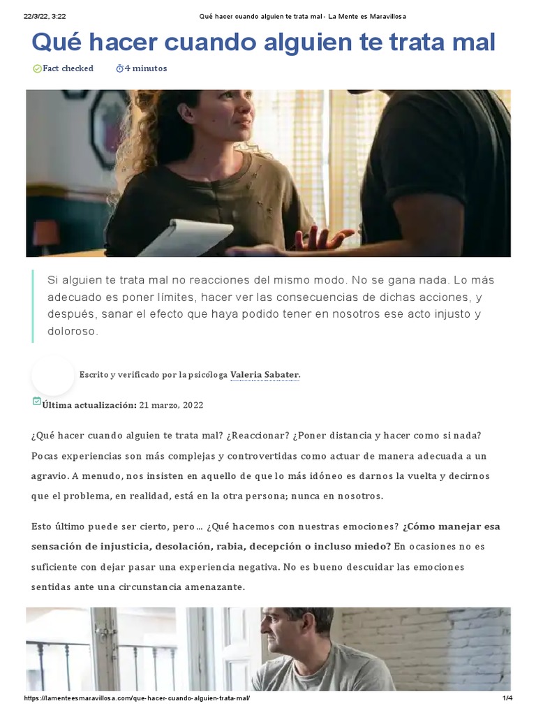 Estrategias para manejar el maltrato | PDF