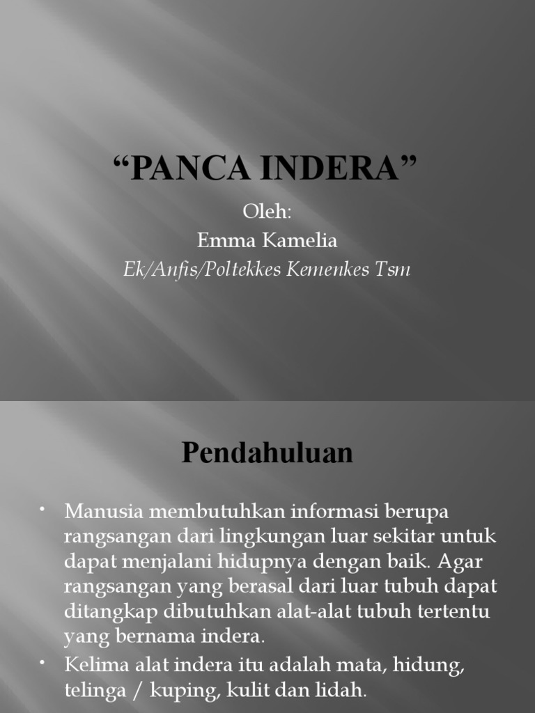 Panca Indera Manusia | PDF