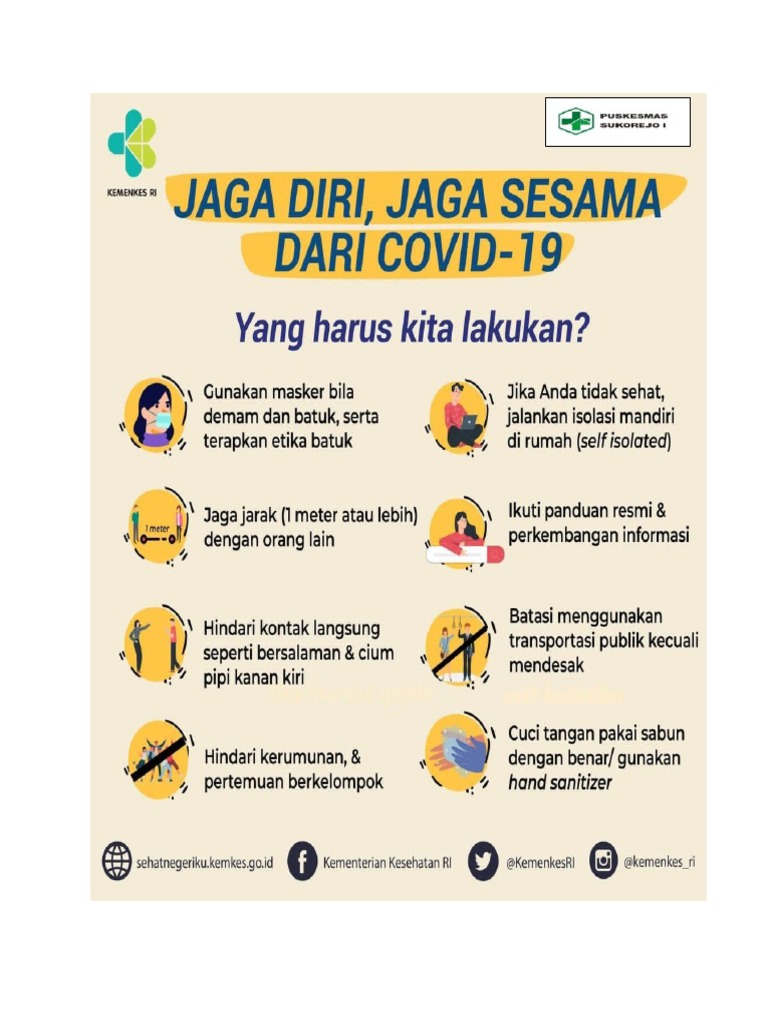 Poster Jaga Diri Covid | PDF