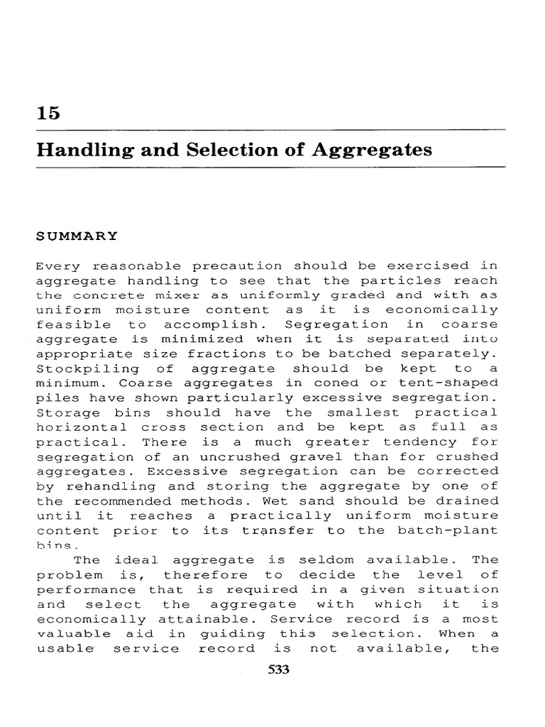 Aggregate Handling and Stockpiling Guidelines | PDF | Technology ...