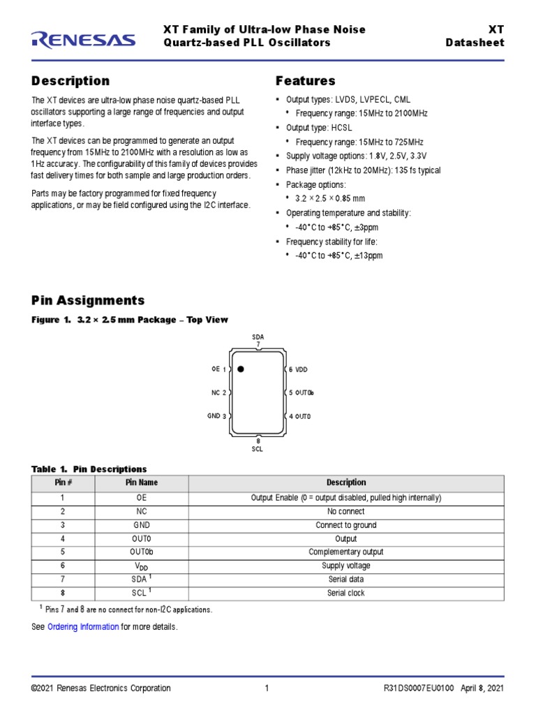 Ren Xt-Datasheet DST 20210408 | PDF | Transmission Line | Electrical Impedance