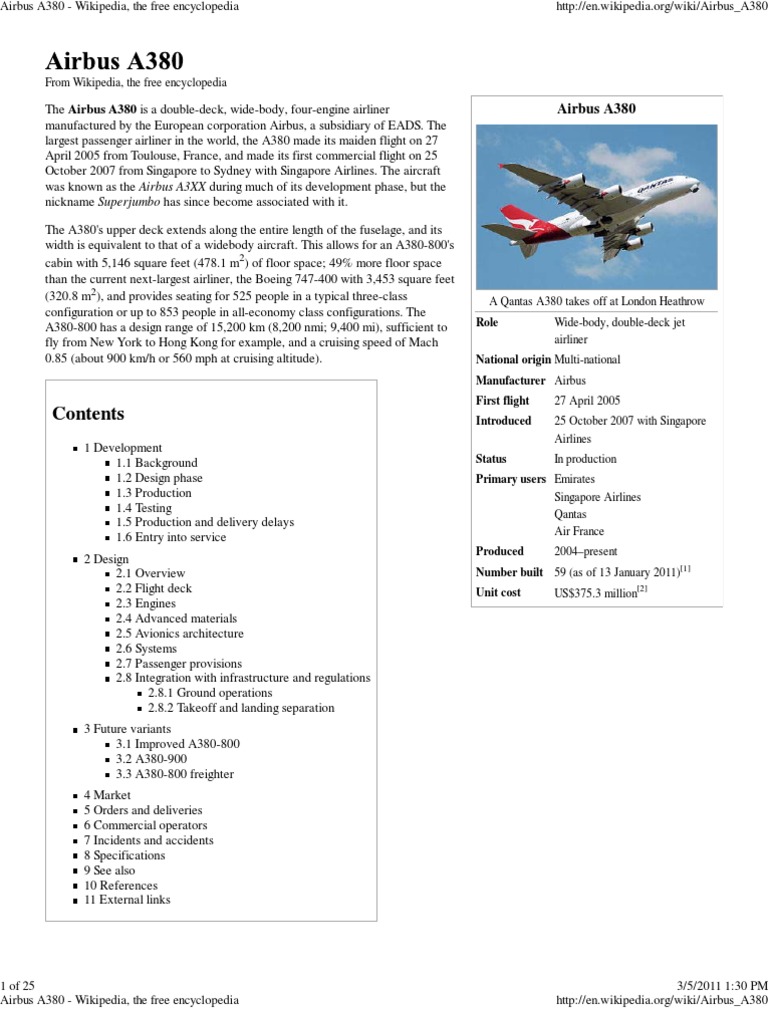 Airbus A380 | PDF | Airbus | Aerospace