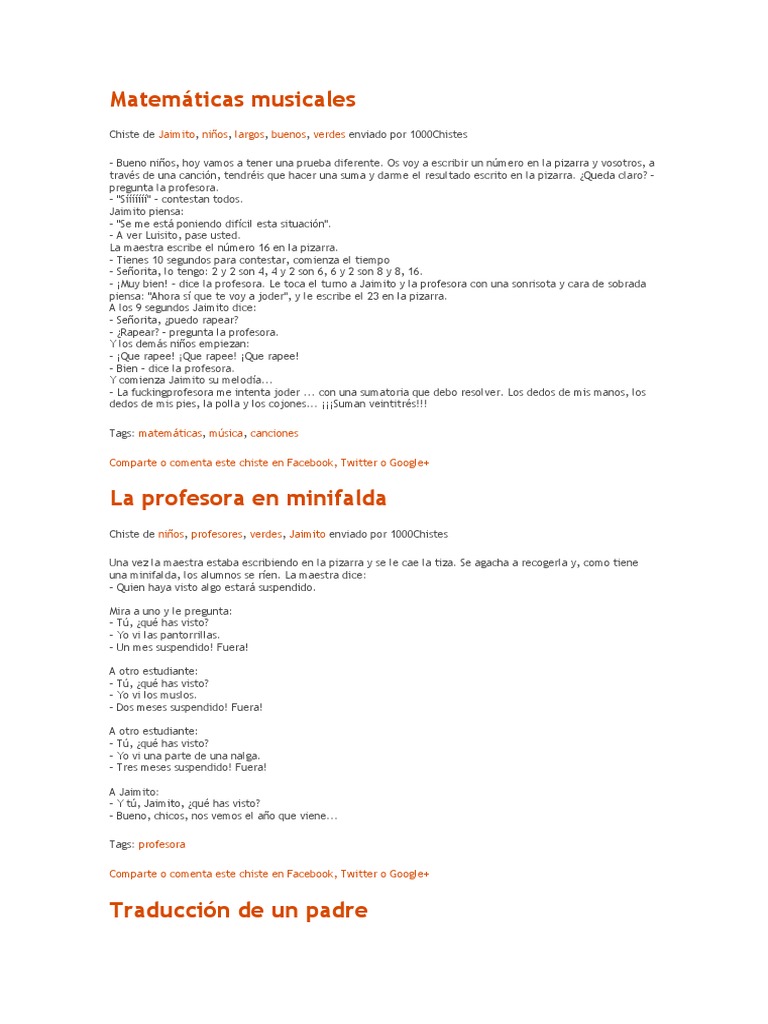 Matemáticas Musicaleschistes | PDF | Salud y bienestar