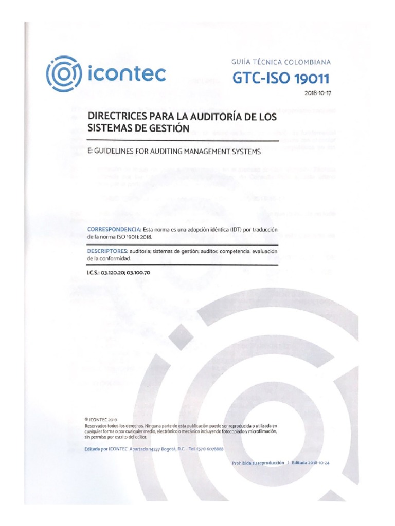 Gtc-Iso 19011 - 2018 | PDF