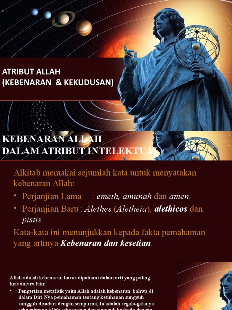 Atribut Allah (Kebenaran Dan Kekudusan Allah) | PDF | Agama & Spiritualitas