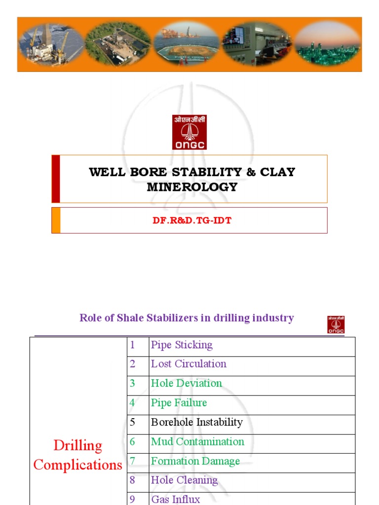 Wellbore Stability & Clay Mineralogy | PDF | Shale | Borehole