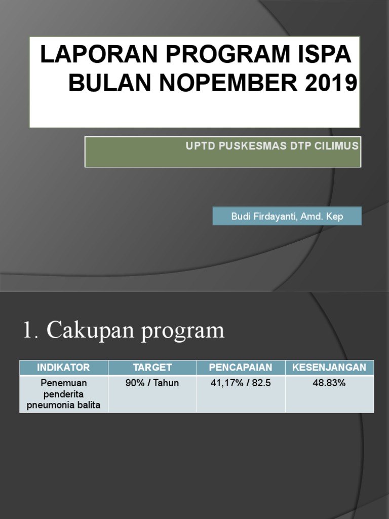 PROGRAM ISPA Nopember | PDF