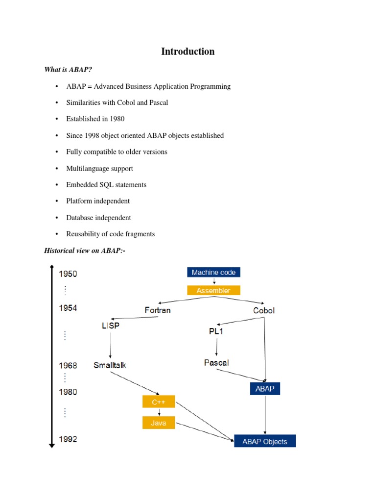 Introduction To Abap Download Free Pdf Computer Architecture Software