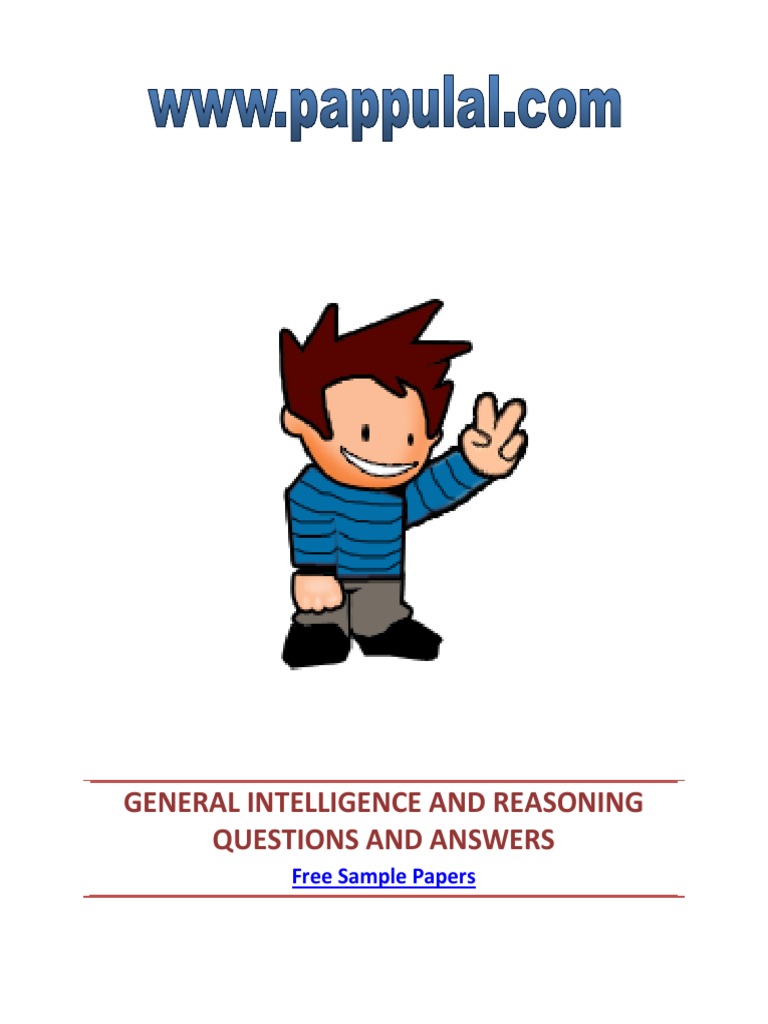 General Intelligence and Reasoning Questions and Answers | PDF ...