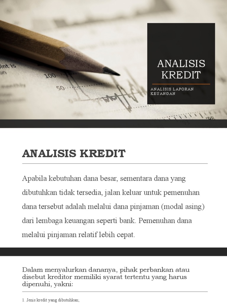 Analisis Kredit | PDF | Pengelolaan Keuangan & Uang
