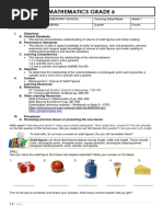 Semi-Detailed Lesson Plan | PDF | Area | Behavior Modification