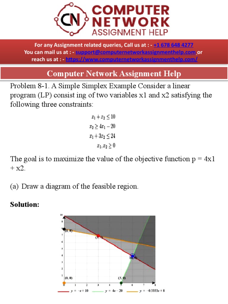Computer Network Assignment Help | PDF | Linear Programming | Mathematics