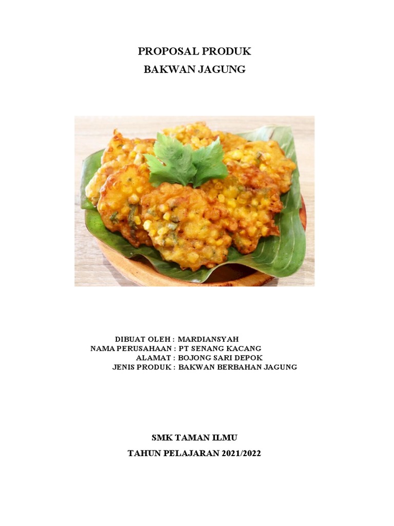 PROPOSAL PRODUK (AutoRecovered) | PDF