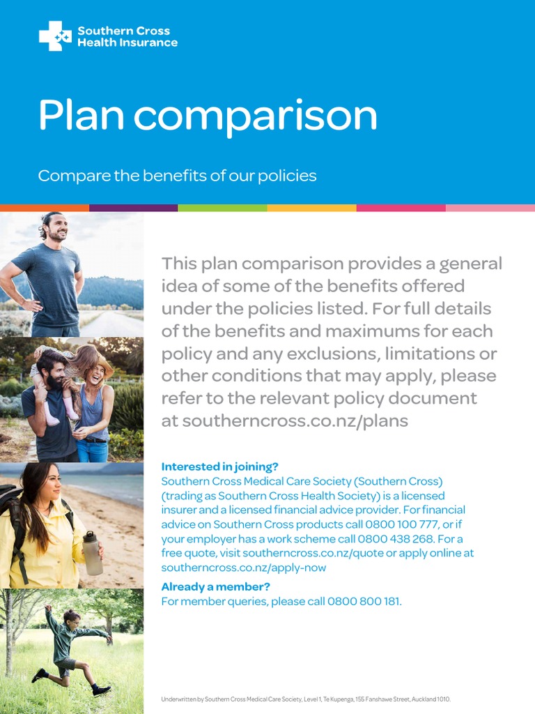 Plan Comparison Chart | PDF | Health Care | Cancer