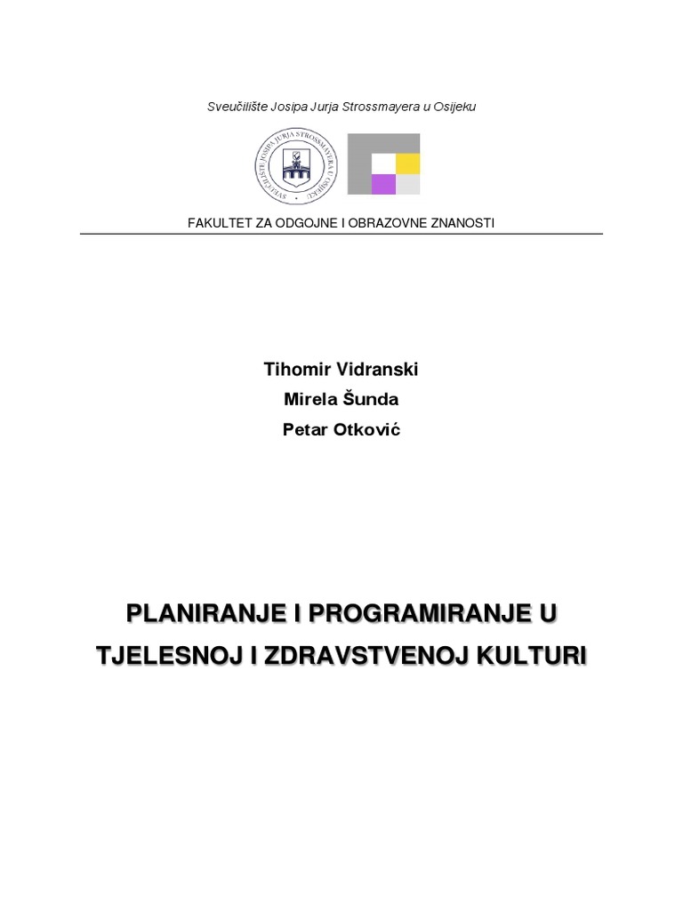Skripta-Planiranje I Programiranje U TZK | PDF
