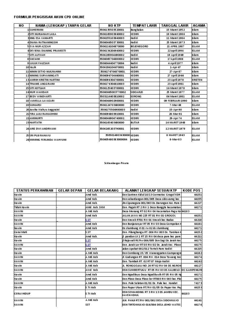 Rekap Masa Berlaku STR | PDF