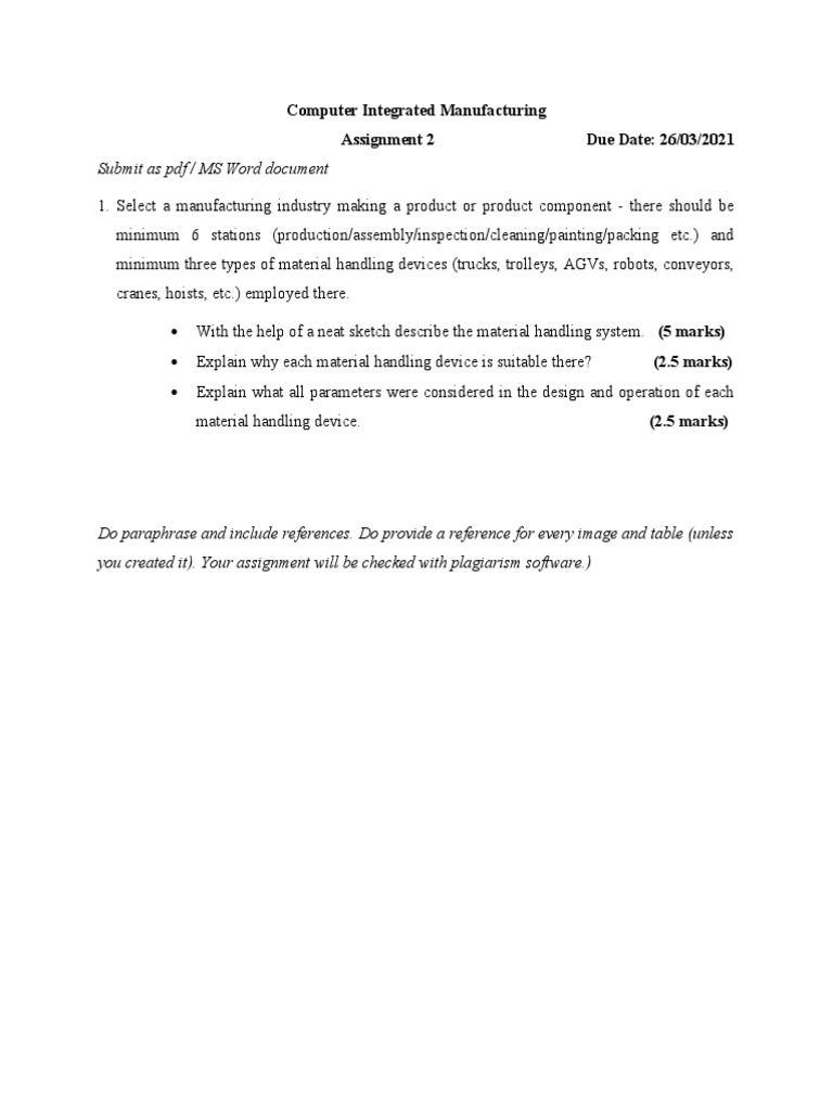 CIM Assignment 2 | PDF