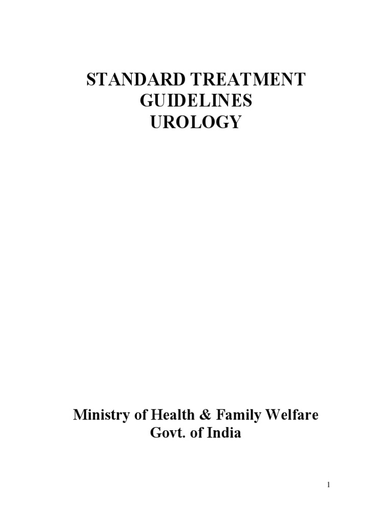 Guidelines For Urology | PDF | Urinary Tract Infection | Kidney