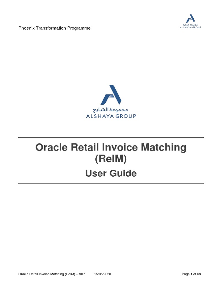 Reim Pre-Uat-User Guide | PDF | Accounts Payable | Invoice