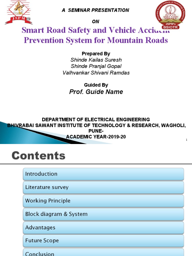 Smart Road Safety and Vehicle Accident Prevention System For Mountain ...