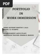 Work Immersion Highlights BK | PDF | Learning | Behavior Modification