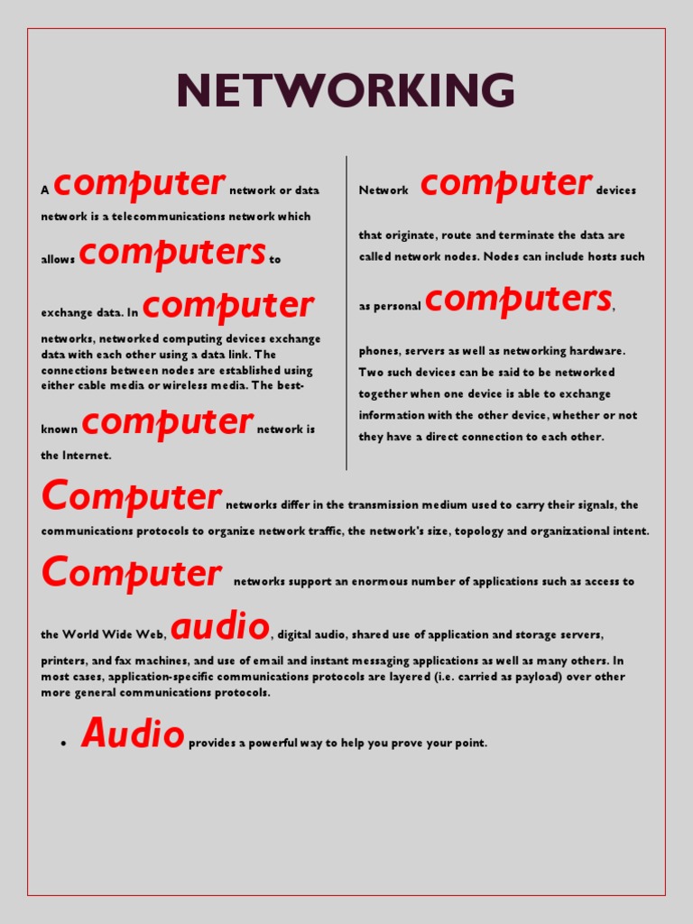 Networking: Computer Computers Computer Computer Computer Computers ...