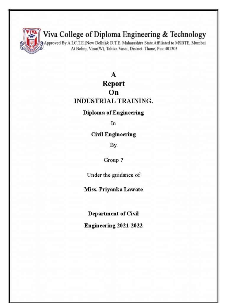 Industrial Training Report | Download Free PDF | Concrete | Surveying