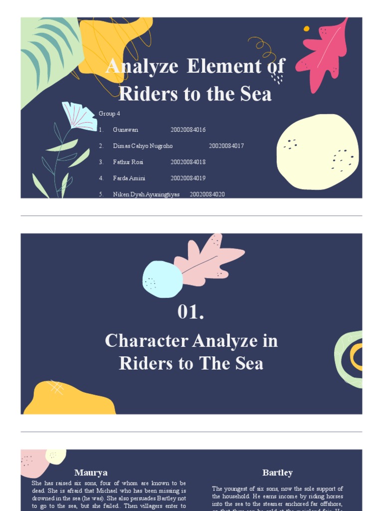 Group4 - Introduction To Literature - Analyze Element - Riders To The ...