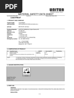 Material Safety Data Sheet: Unitor Usc | PDF | Firefighting | Personal Protective Equipment