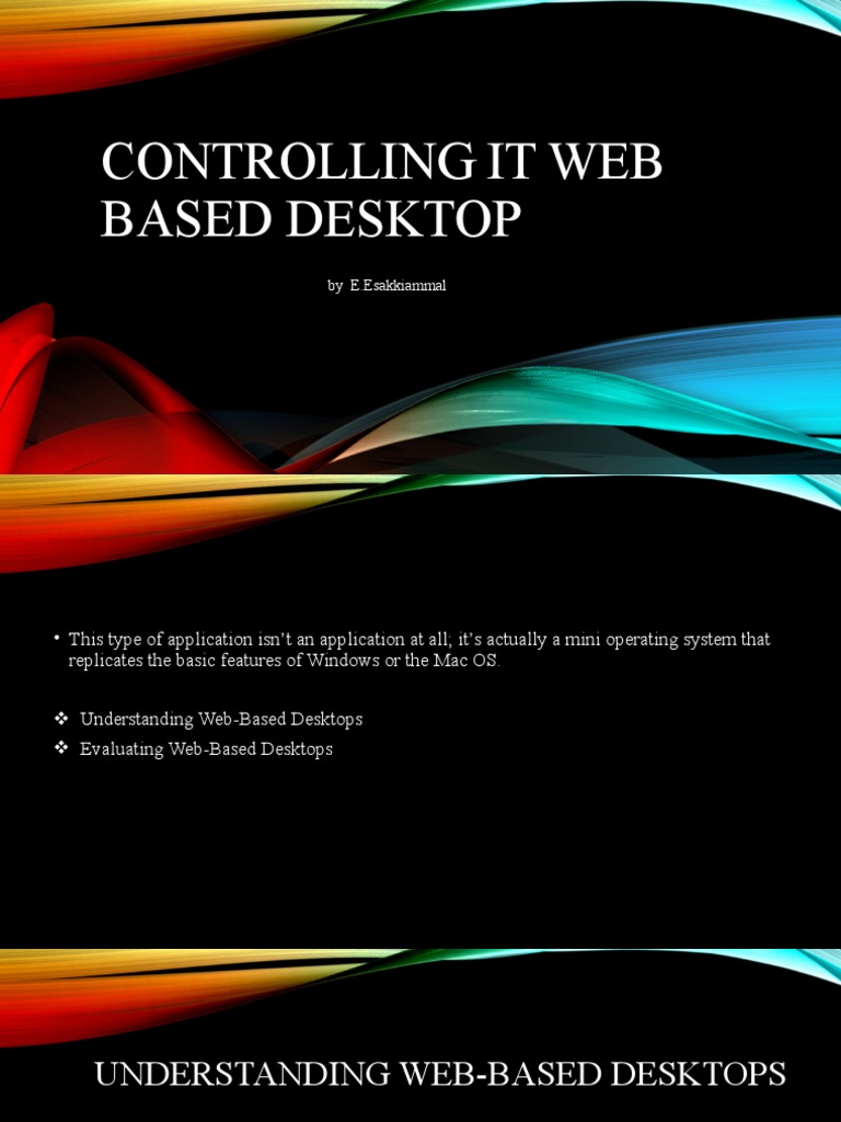 Controlling It Web Based Desktop | PDF | Web Application | Application Software