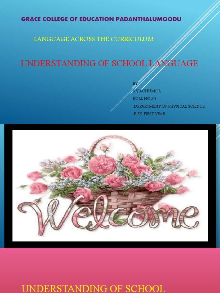 Language Across The Curriculum | PDF | English As A Second Or Foreign ...