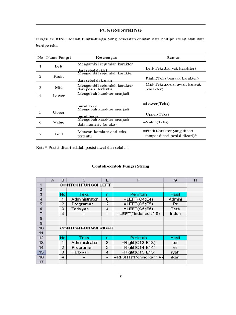 Fungsi String - Ok | PDF