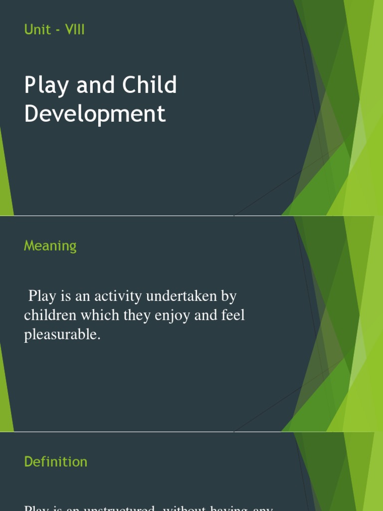 Play and Child Development | PDF