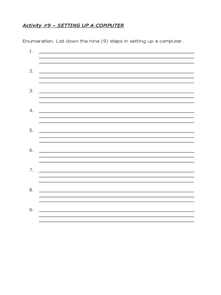 Chapter 3 Activities | PDF