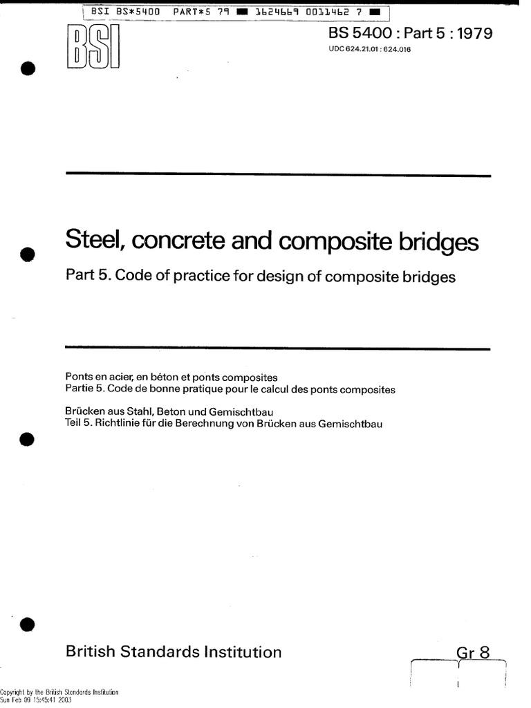 Code of Practice For Design of Concrete Bridges - bs-5400-Part-5-PDF ...