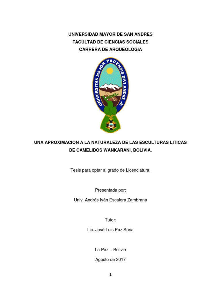 Escultura Wankarani | PDF | Arqueología | Andes