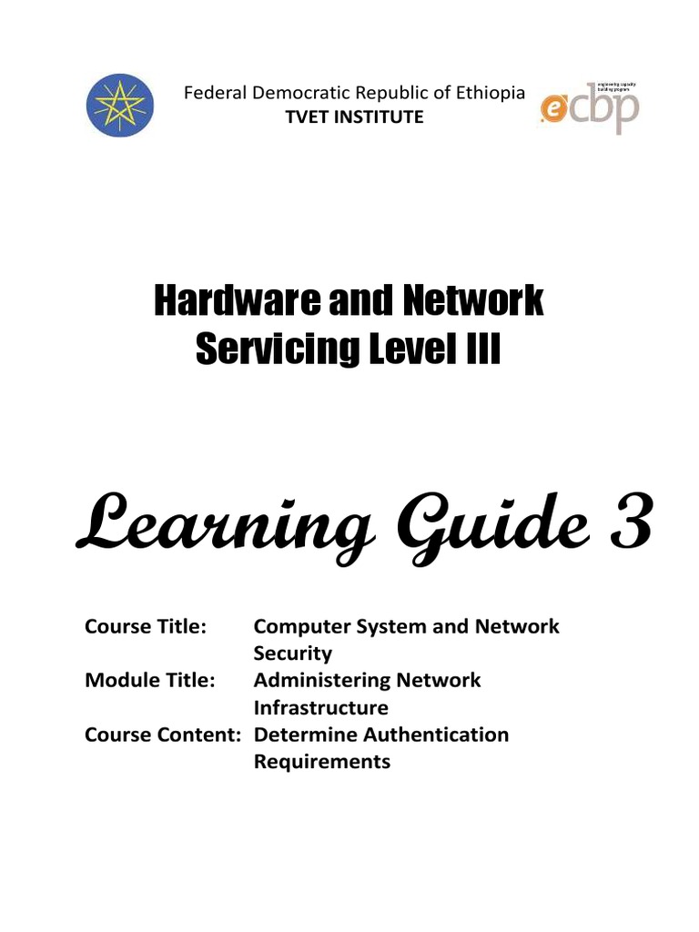 LO 3 - INFORMATION SHEET - Monitor and Administer System and Network ...