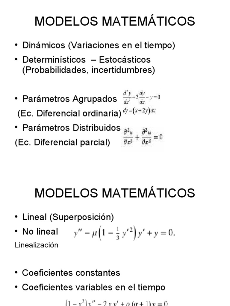 Modelos Matematicos | PDF