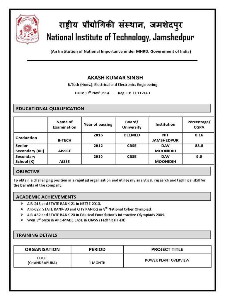 Akash Cv Final New | PDF