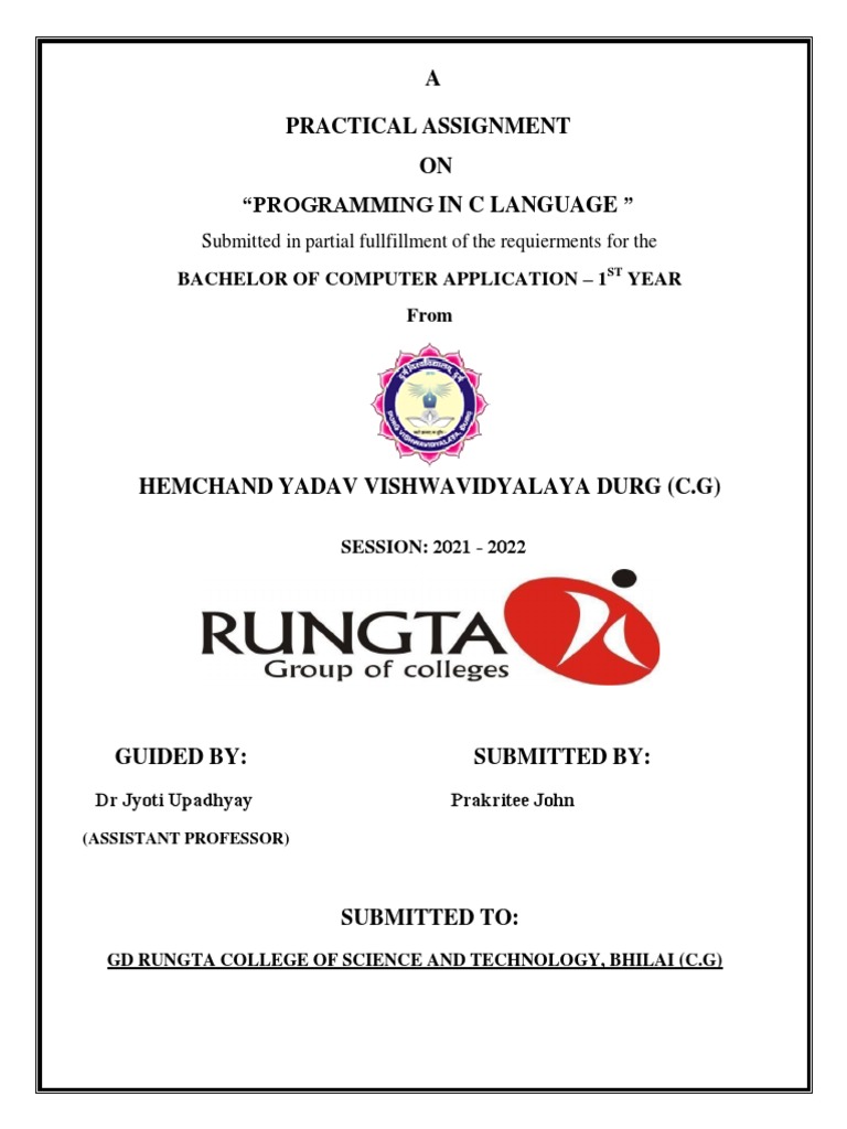 Aman Choudhary BCA-1 C Practical | PDF | String (Computer Science ...