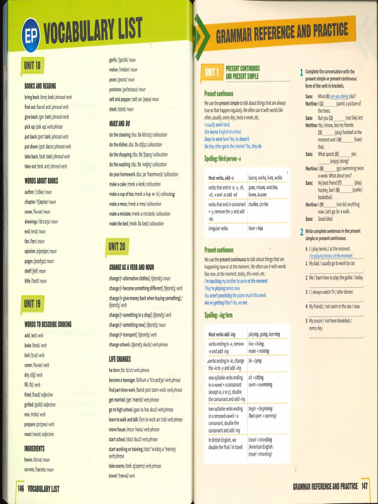 Prepare Level 3 Grammar | PDF