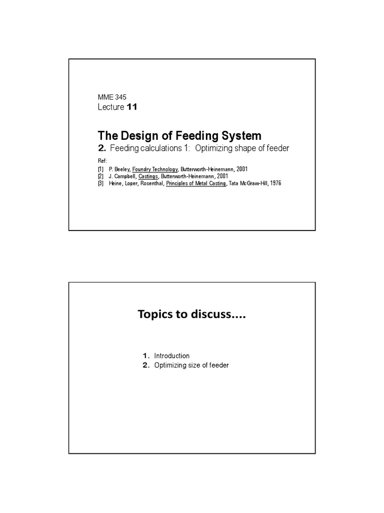 The Design of Feeding System | PDF | Casting (Metalworking) | Volume