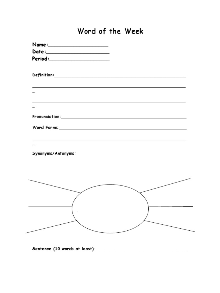 Vocabulary Builder Worksheet | PDF