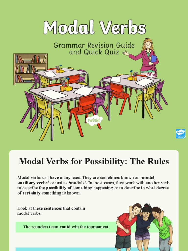 Au t2 e 2149 Modal Verbs Grammar Revision Guide and Quick Quiz ...