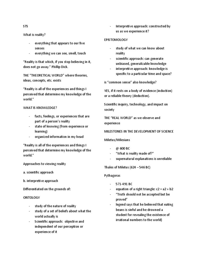 STS Reviewer | PDF | Science | Gravity