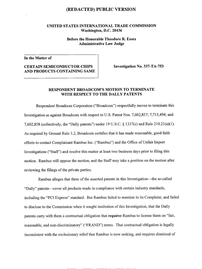 (Redacted) Public Version | PDF