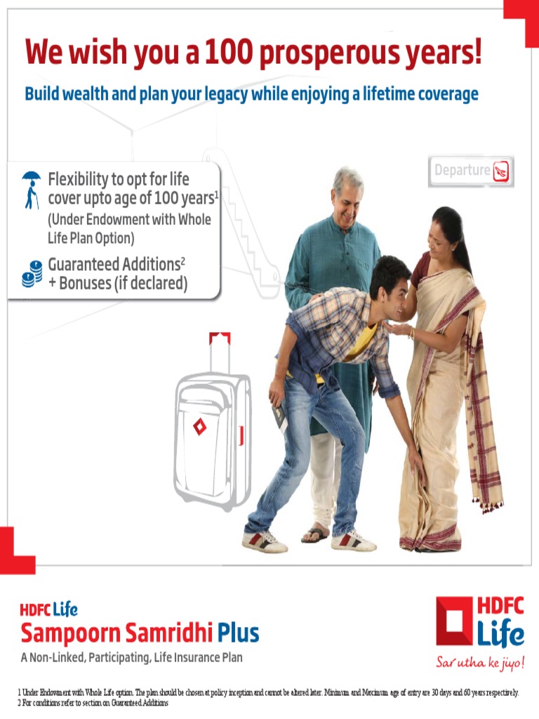 PP12201710730 HDFC Life Sampoorn Samridhi Plus Retail Brochure | PDF ...